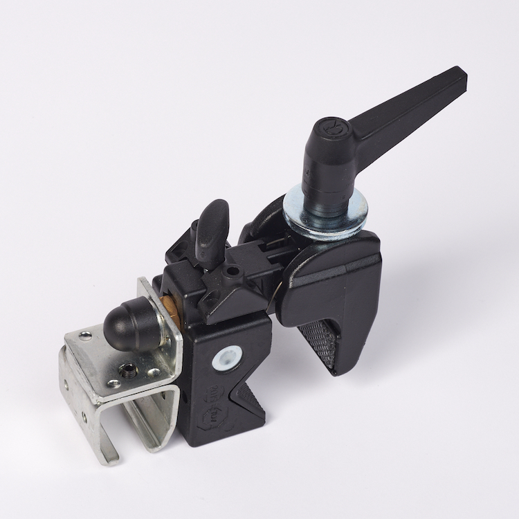 Manfrotto-Superclamp Typ 032 mit Track-100-Halterung (-M) | BACKDROP.de